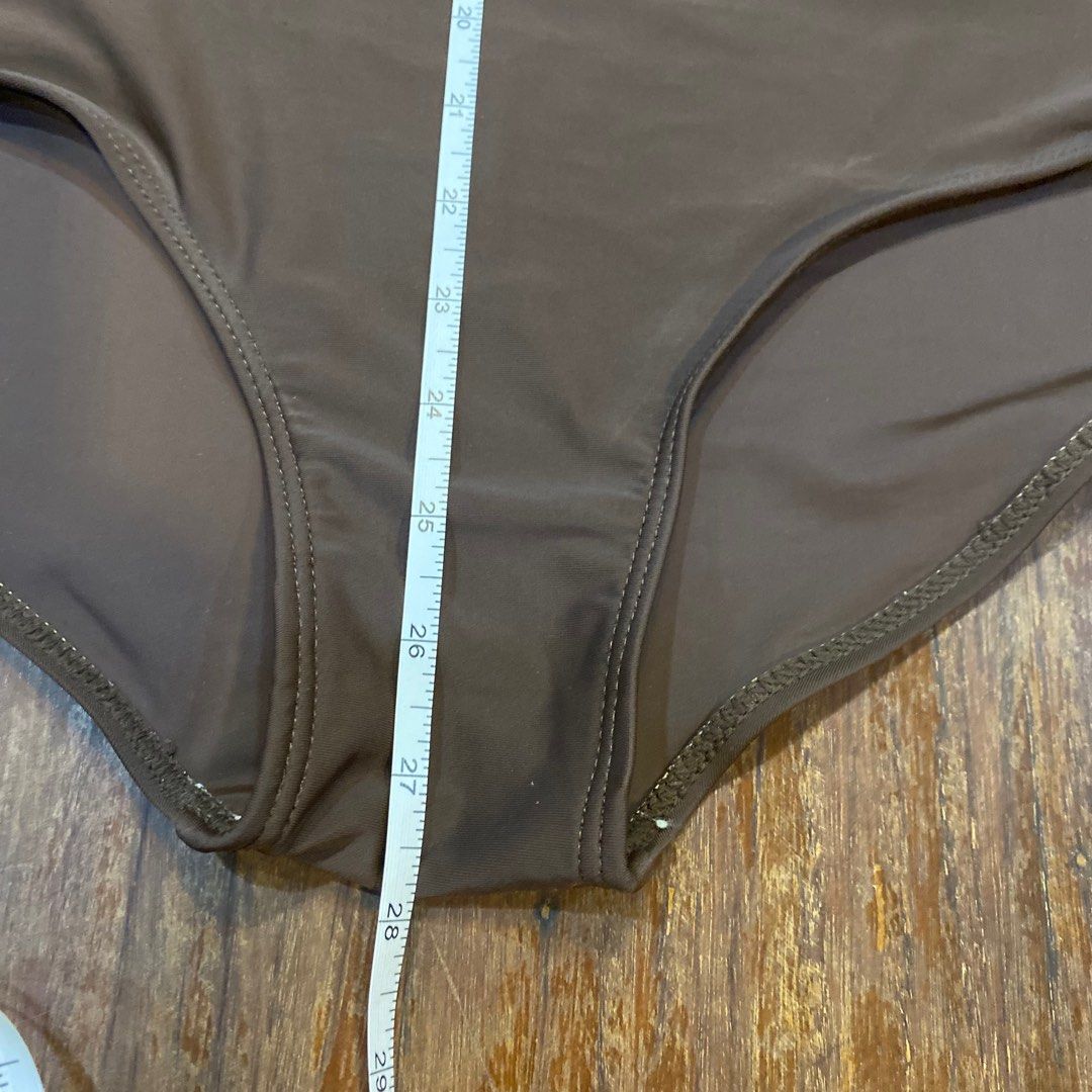 ONLINE Chocolate brown mocha stylish one shoulder venus-cut out high ...