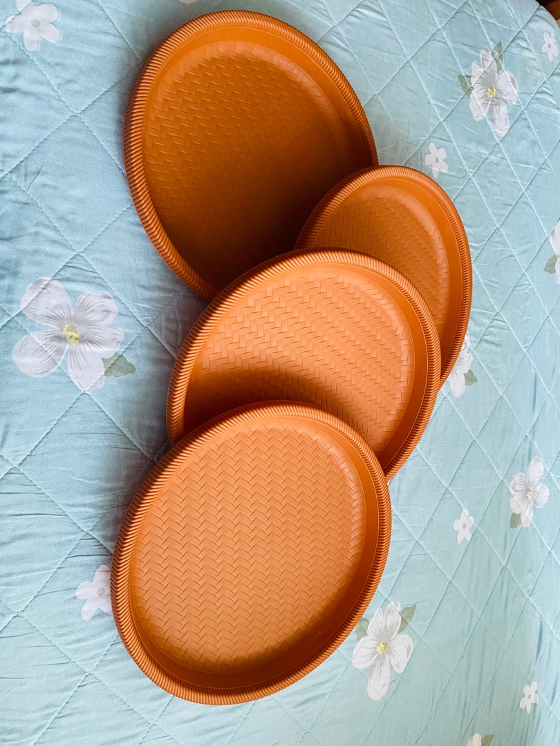 Plastic round tray, Furniture & Home Living, Kitchenware & Tableware ...