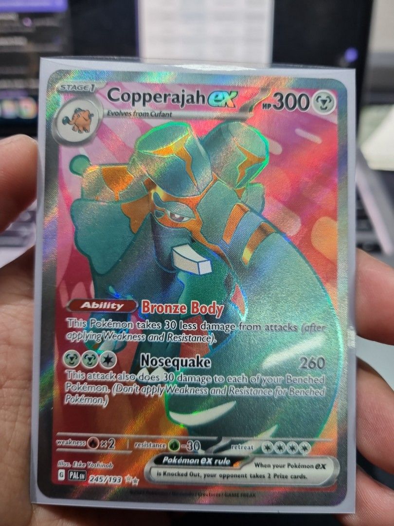 (Pokemon Cards) Copperajah ex - Full Art, Hobbies & Toys, Toys & Games ...