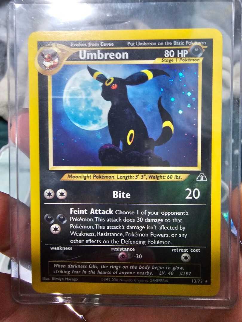 Pokemon TCG Neo Discovery Umbreon Holo, Hobbies & Toys, Toys & Games on ...
