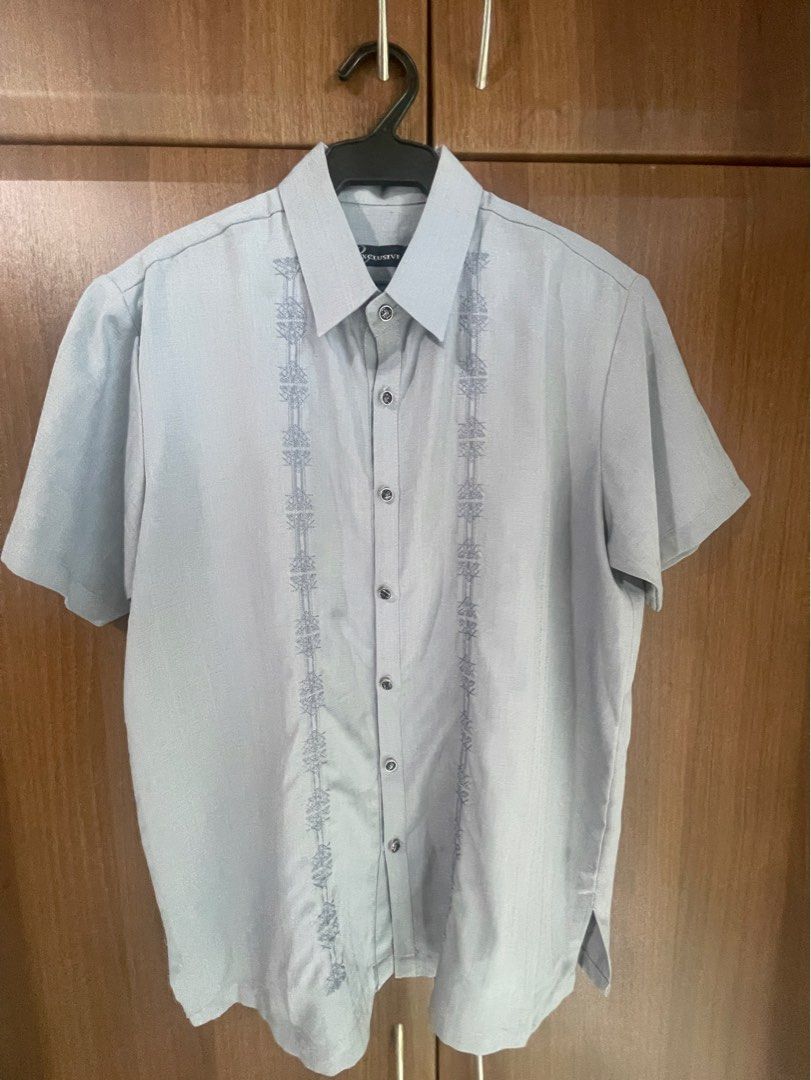 POLO BARONG GREY MEDIUM on Carousell