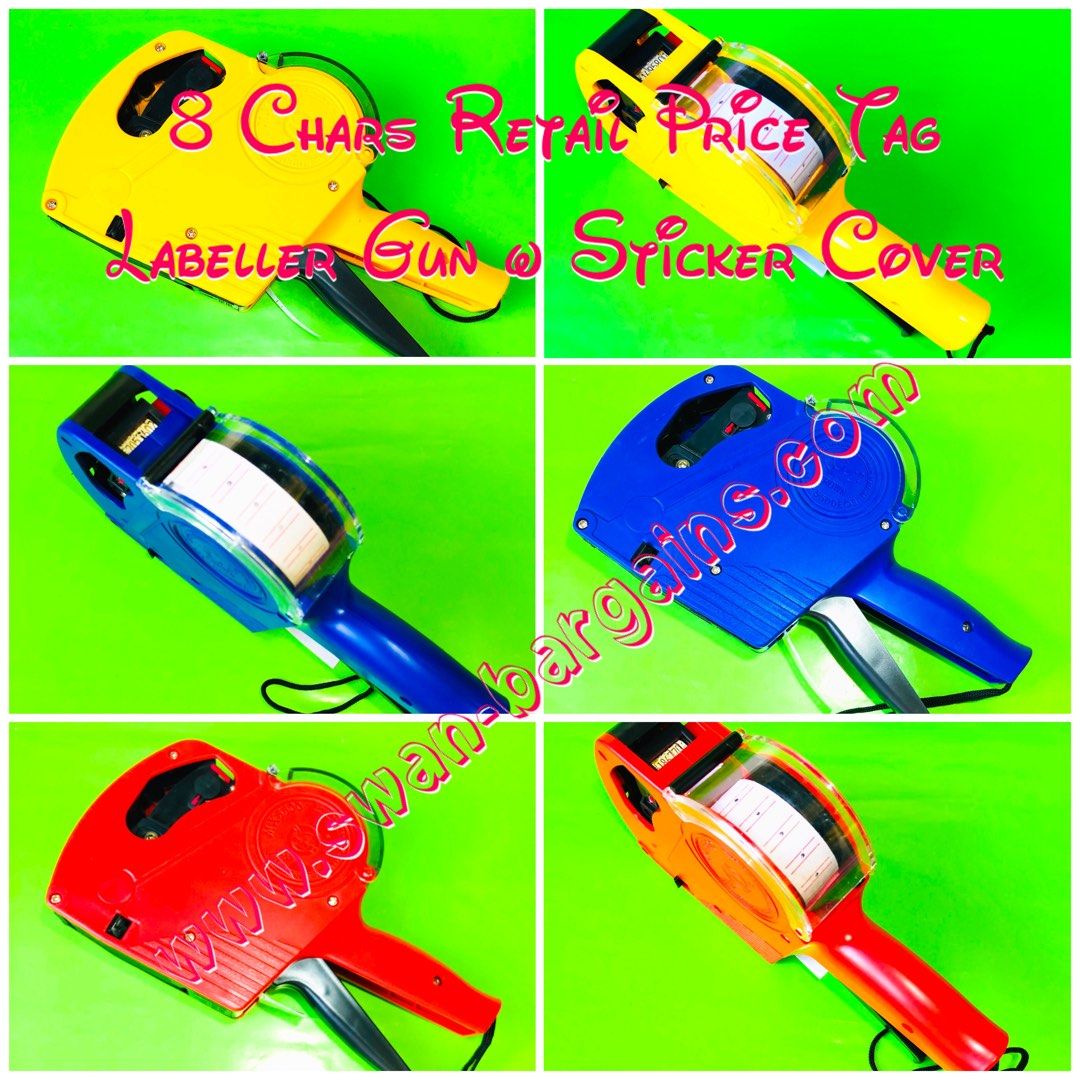 Portable 8 Characters Retailer Price Tag Expiry Date Labellibg Tagging ...