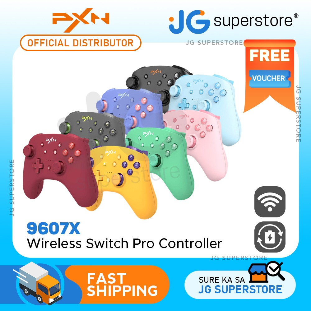 PXN 9607X Wireless Game Controller Joystick Remote with Turbo Function NFC 20h Playtime 550mAh ...