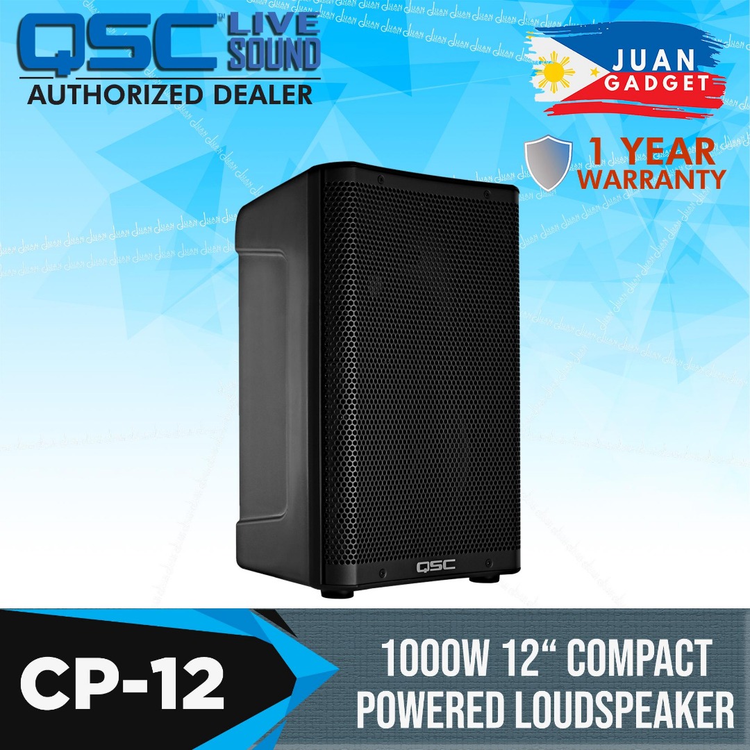 QSC CP12 1000W 12" Compact Powered Speaker | JG Superstore, Photography, Photography Accessories ...