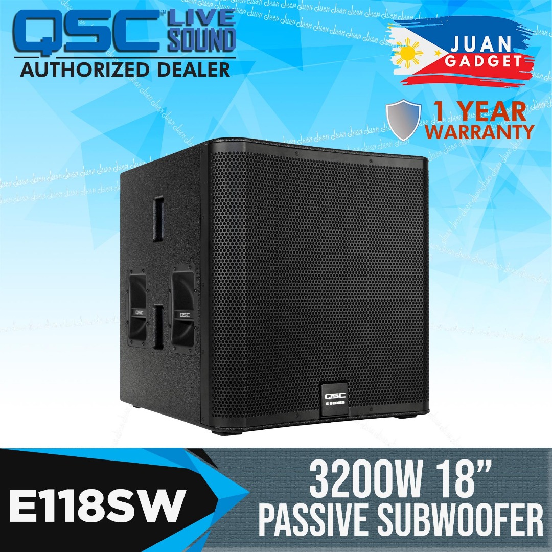 QSC E118SW 3200W 18" Passive Subwoofer (Black) | JG Superstore on Carousell