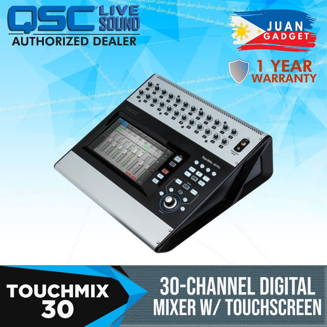 QSC TouchMix-30 Pro 32-Channel Compact Digital Mixer with Touchscreen ...