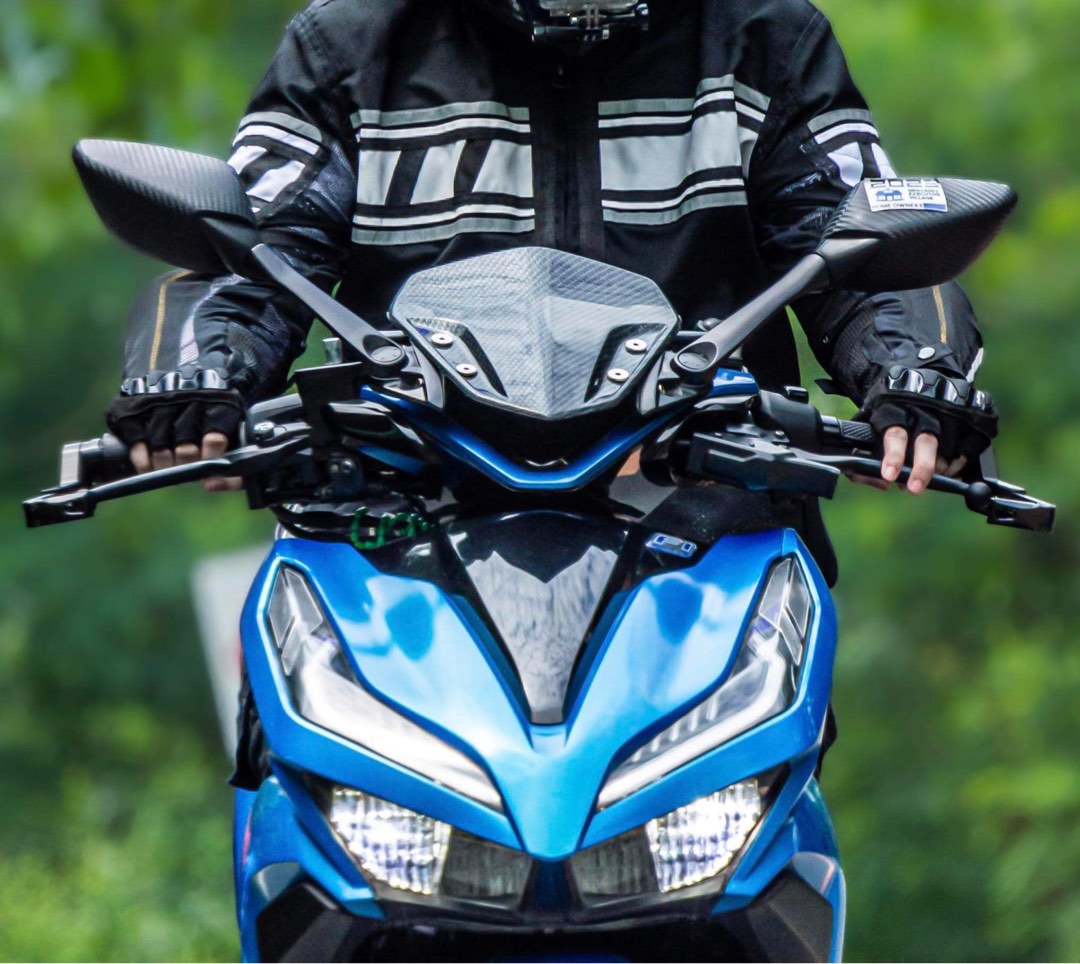 R25 Side Mirror w/ Visor (SET) Honda Click 125i, Car Parts ...