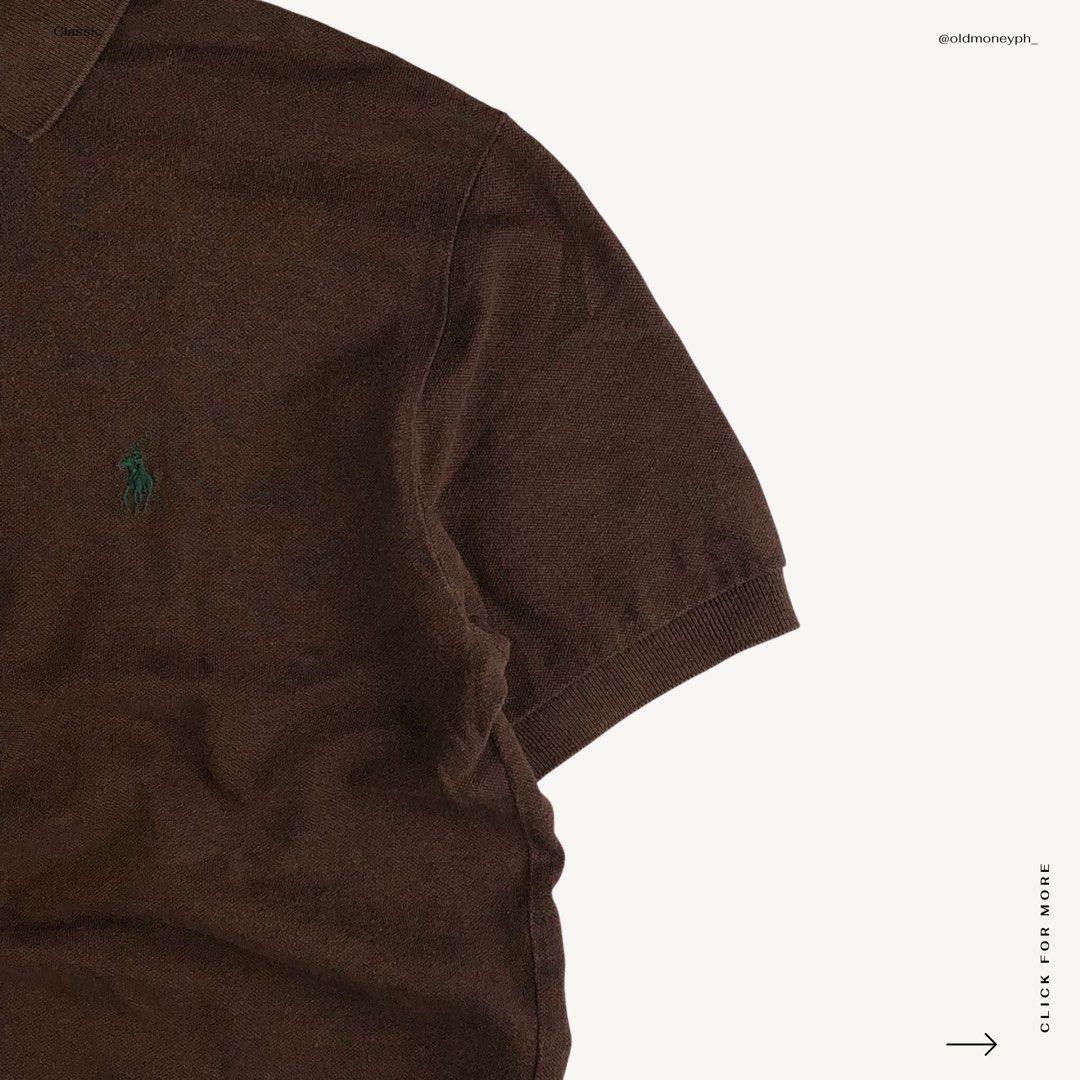 Rare Chocolate Brown Ralph Lauren Polo Shirt on Carousell