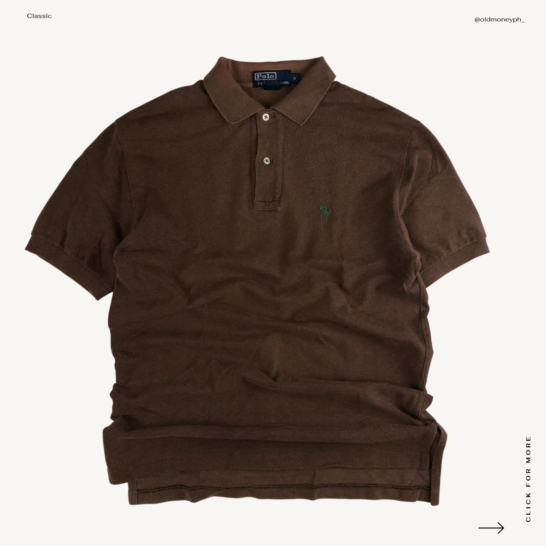 Rare Chocolate Brown Ralph Lauren Polo Shirt on Carousell