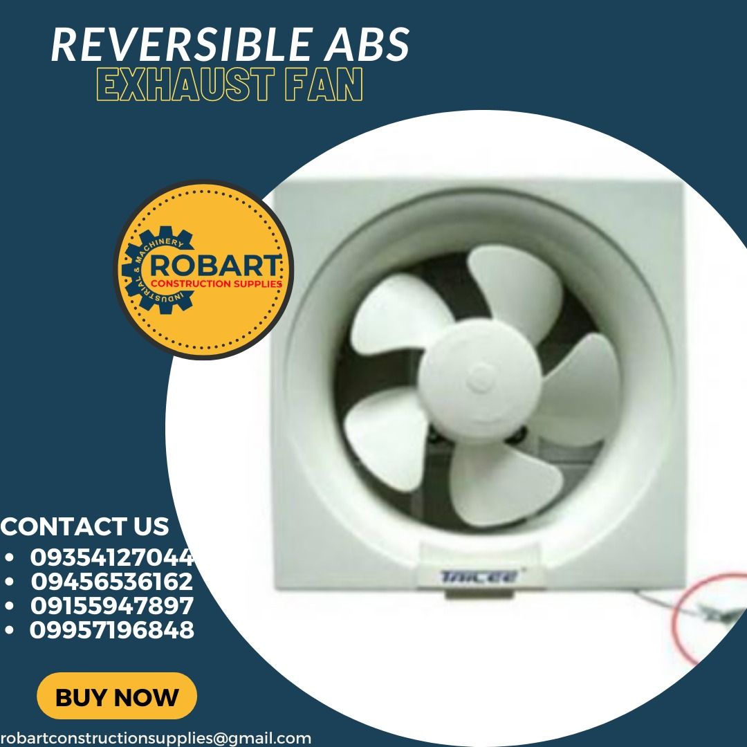 REVERSIBLE ABS EXHAUST FAN, Commercial & Industrial, Construction Tools ...