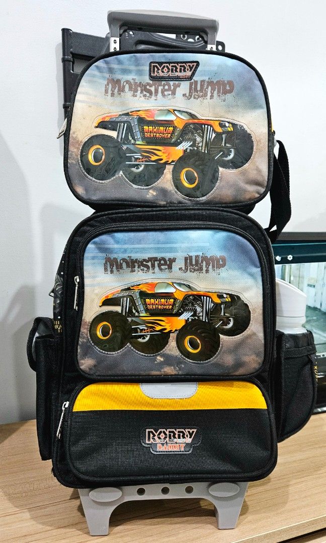 Robby Rabbit School Bag Trolley, Babies & Kids, Going Out, Diaper Bags ...