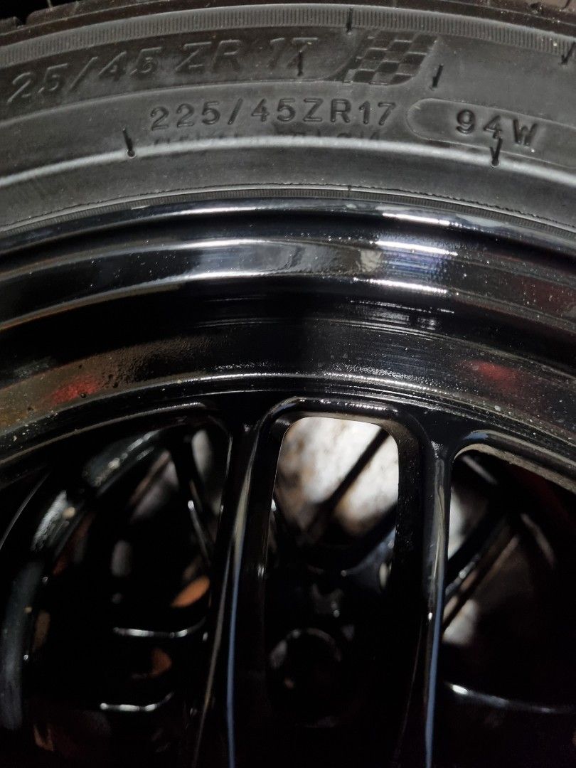 RPF1 17 inch sport rims with tyres PCD 114.3x5, Car Accessories, Tyres ...