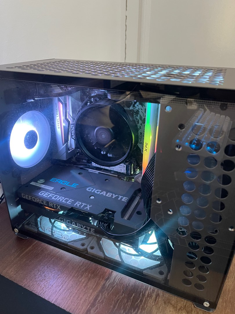 RUSH! RYZEN 5 5500 + RTX 3050 complete pc set w monitor and peripherals ...
