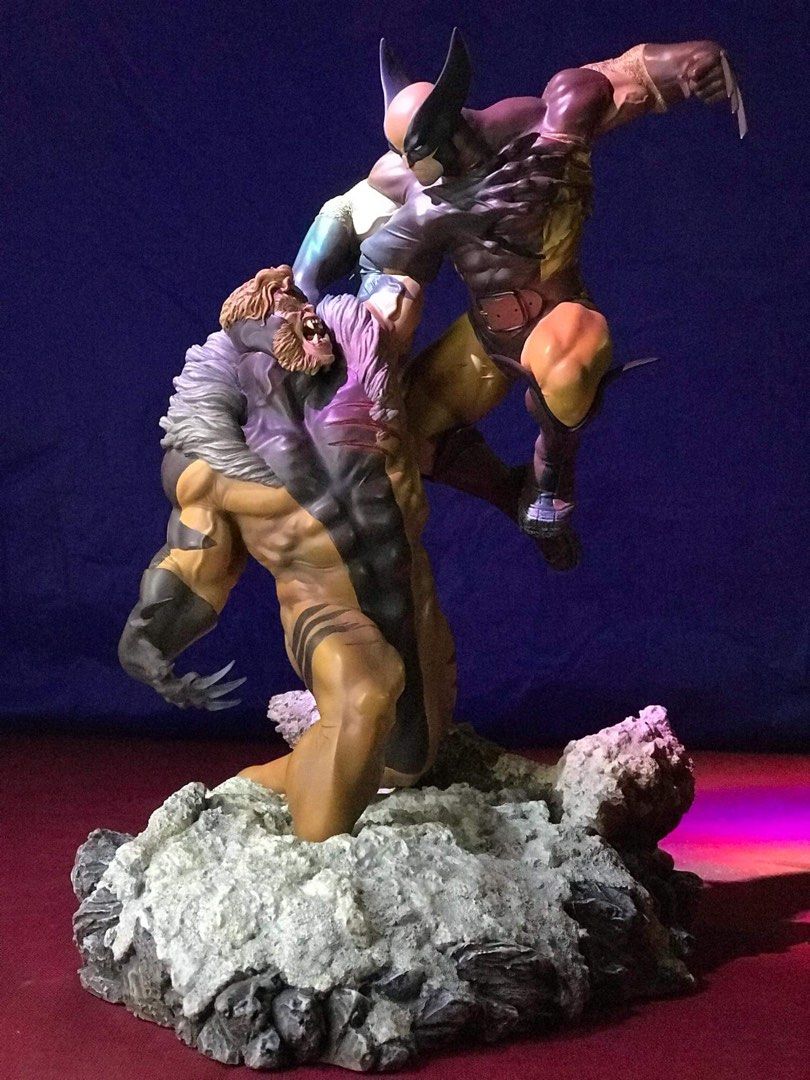 Diorama Sabretooth and wolverine / sentinel vs xmen/ infinity gauntlet ...