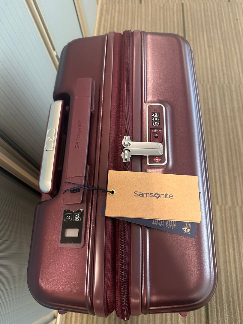 SAMSONITE Luggage Spinner 69cm / 25 inches Matt Wine Red Colour with ...