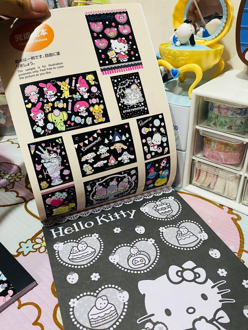 Sanrio Coloring Book, Hobbies & Toys, Stationary & Craft, Stationery ...