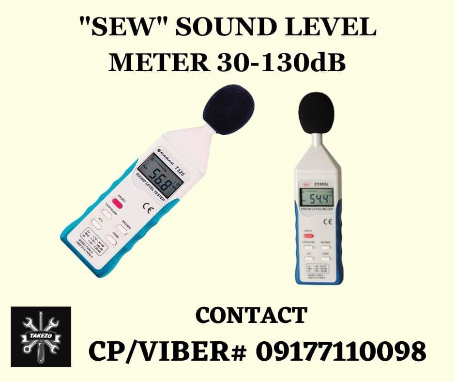 SEW SOUND LEVEL METER 30-130dB, Commercial & Industrial, Industrial ...