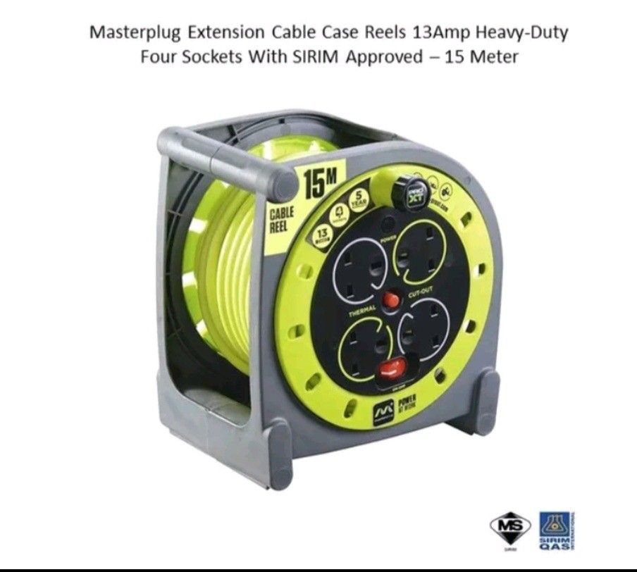 Sewa Peralatan Camping - Masterplug 15 meter Cable Reel, Sports ...