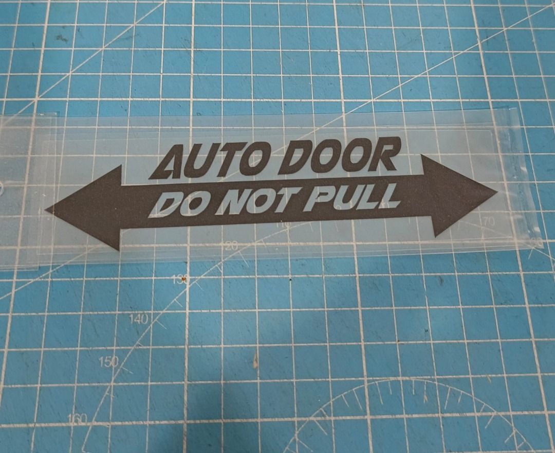 [SG SHOP SELLER] 1pcs Automatic Door Sticker Car Auto Door Sticker Car ...