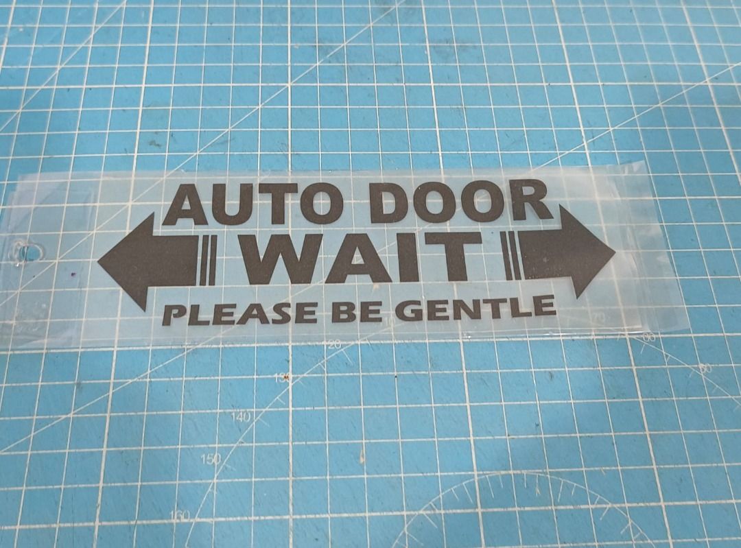 [SG SHOP SELLER] 1pcs Automatic Door Sticker Car Auto Door Sticker Car ...