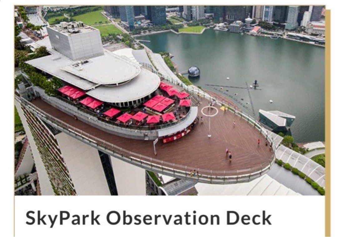 SkyPark Observation deck ticket, Tickets & Vouchers, Local Attractions ...