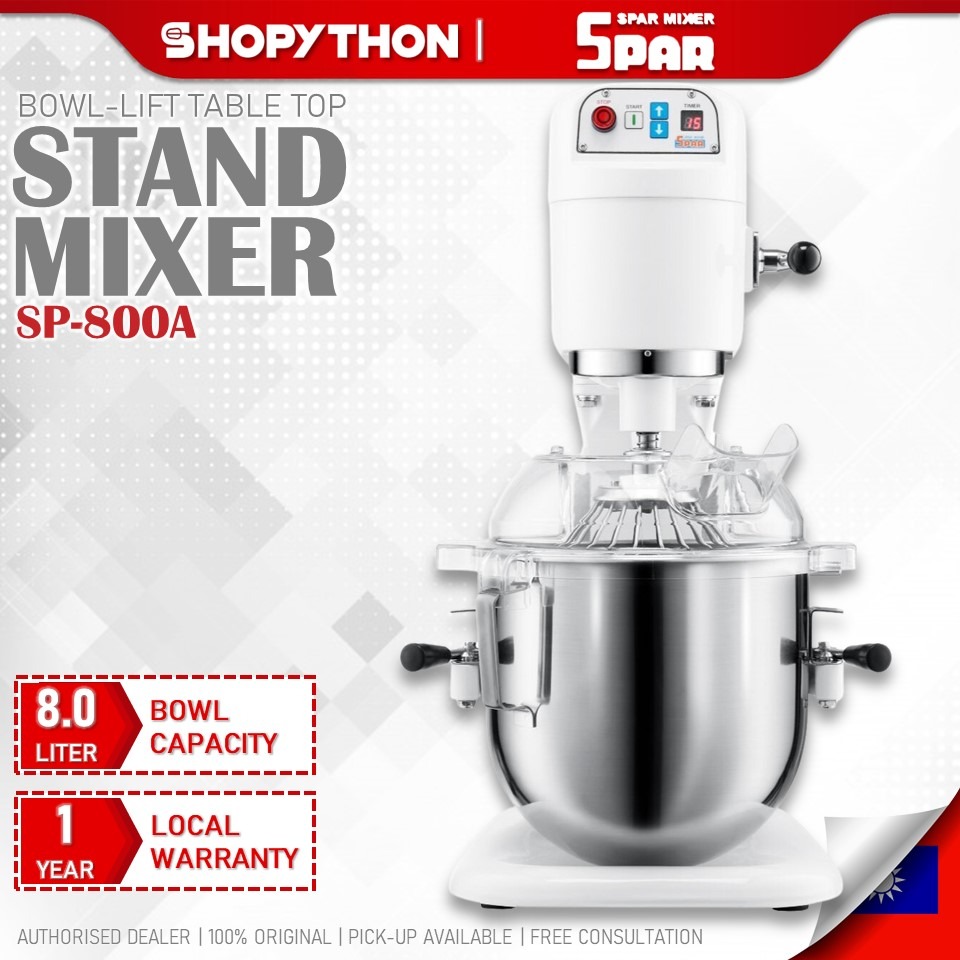 Spar Light Industrial Heavy Duty Table Top Mixer SP-800A (8.0L/180W ...