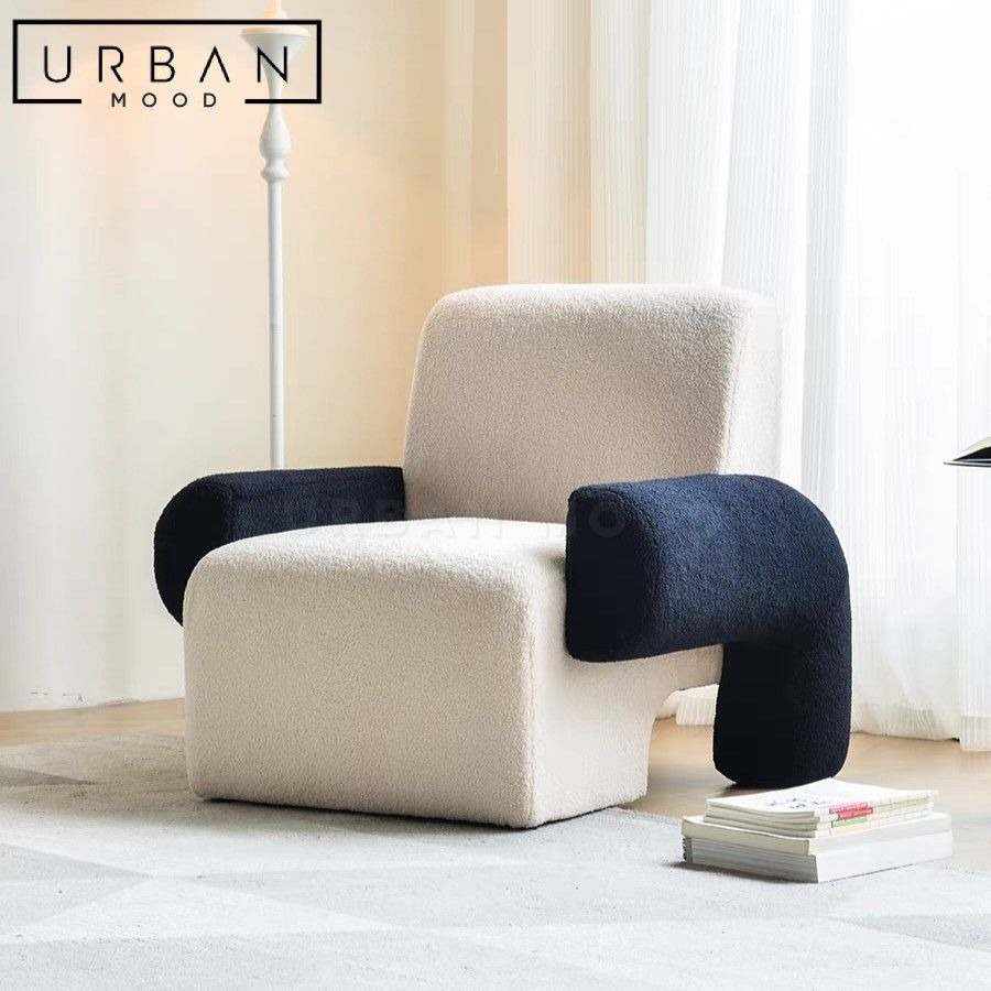 SPYRO Modern Boucle Armchair, Furniture & Home Living, Furniture ...