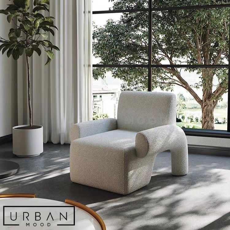 SPYRO Modern Boucle Armchair, Furniture & Home Living, Furniture ...
