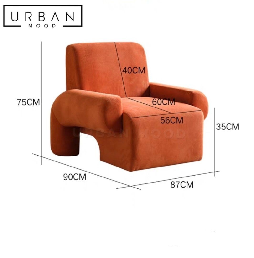 SPYRO Modern Boucle Armchair, Furniture & Home Living, Furniture ...