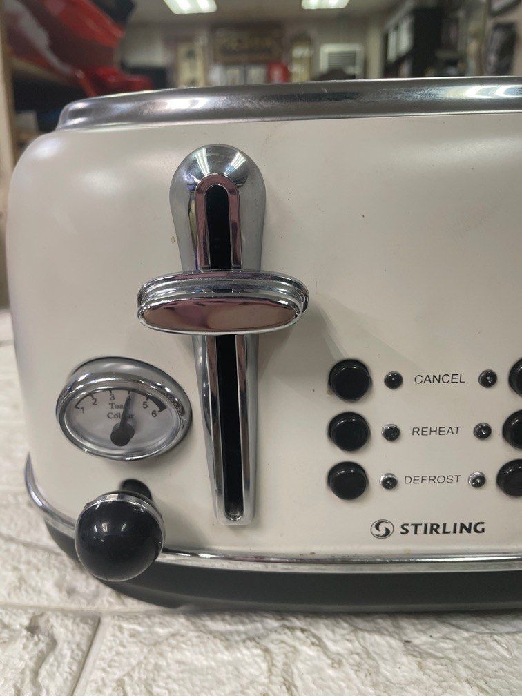 Stirling 4 Slice Bread Toaster White, TV & Home Appliances, Kitchen ...