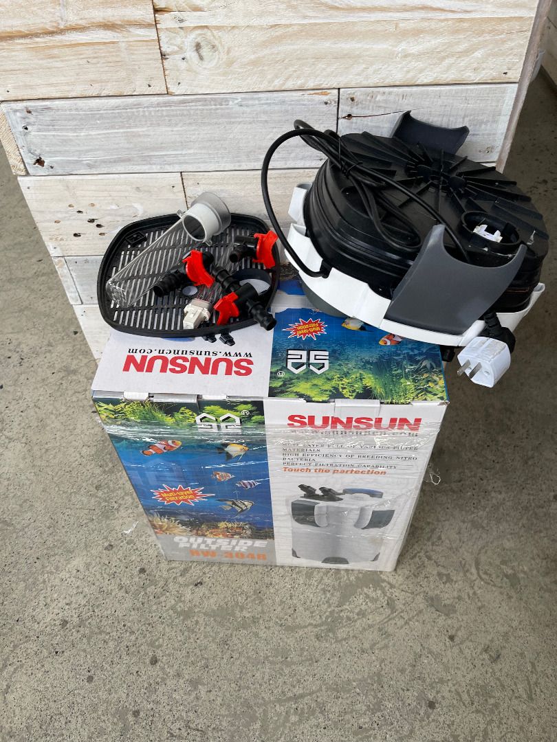 SUNSUN 304B CANISTER FILTER WITH UV LIGHT, Pet Supplies, Homes & Other ...
