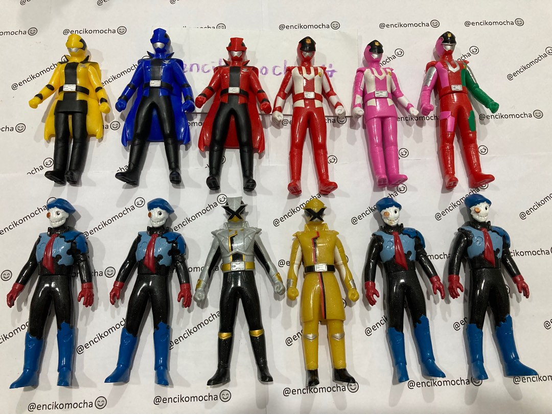 Super Sentai Power Rangers Lupin Ranger Pato Ranger Sofubi Bandai ...
