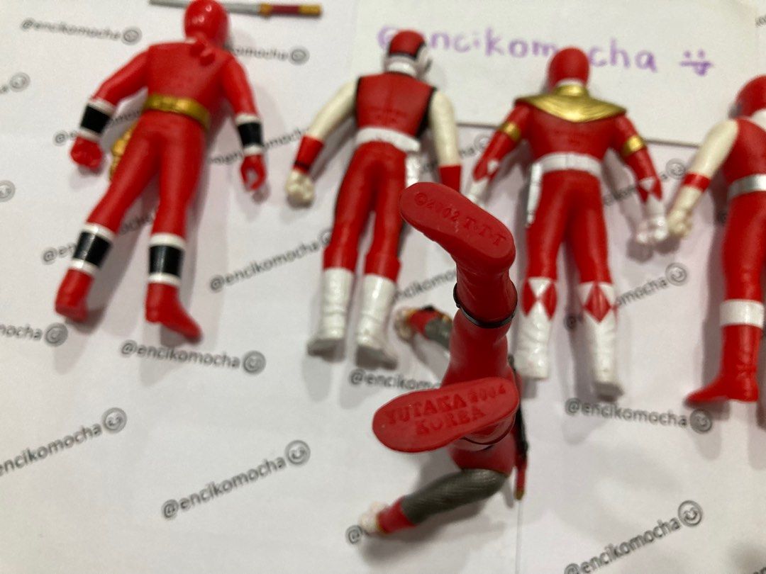 Super Sentai Power Rangers MMPR Sofubi Flashman Maskman Red Ranger ...