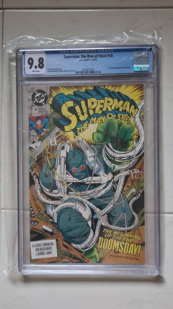Superman: The Man of Steel #18, First appearance of Doomsday, Hobbies ...