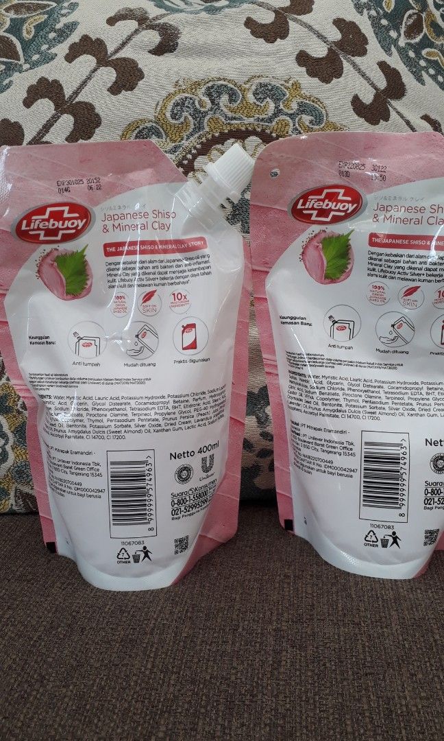 (Take All) Sabun Lifebuoy Refill Japanese Shiso & Mineral Clay, Kesehatan & Kecantikan, Kulit ...