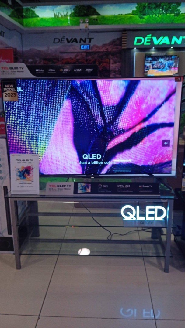 TCL 4K QLED GOOGLE TV 43C645 50C645 55C645 65C645 75C645 85C645, TV ...