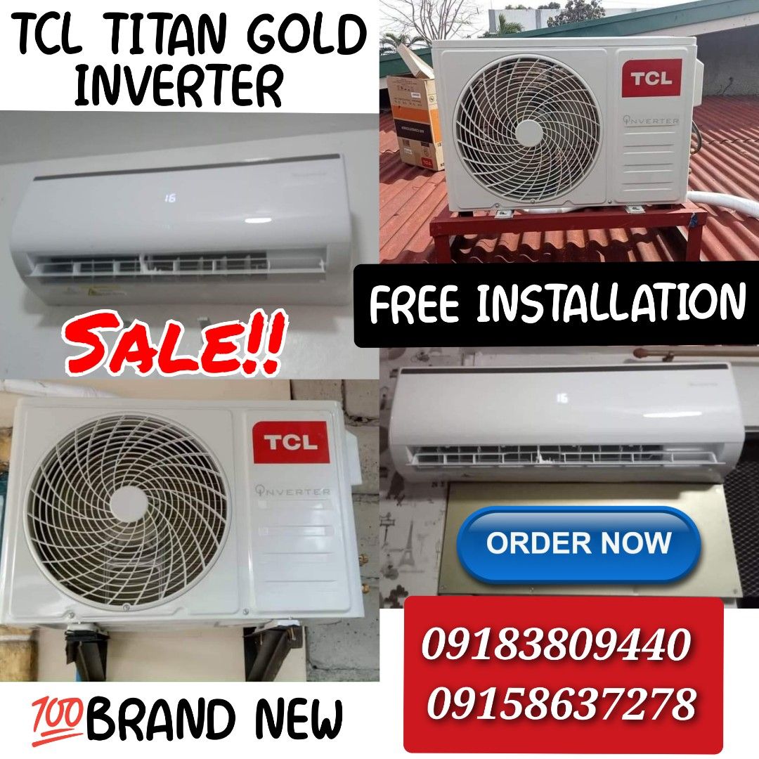 TCL TITAN GOLD INVERTER SPLIT TYPE AIRCON, TV & Home Appliances, Air ...