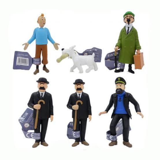 The Adventures of Tintin Small Collectible Figurines (6 pieces ...