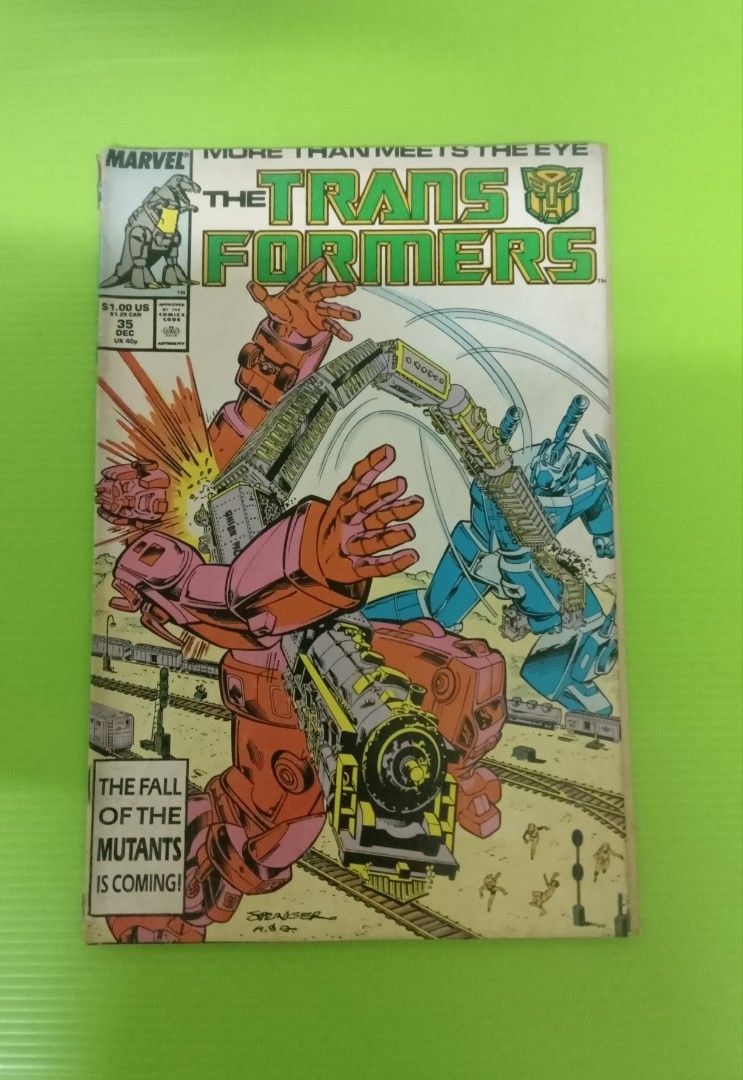 The Transformers #35 ( Frank Springer - Cover Art ) Marvel Copper Age ...