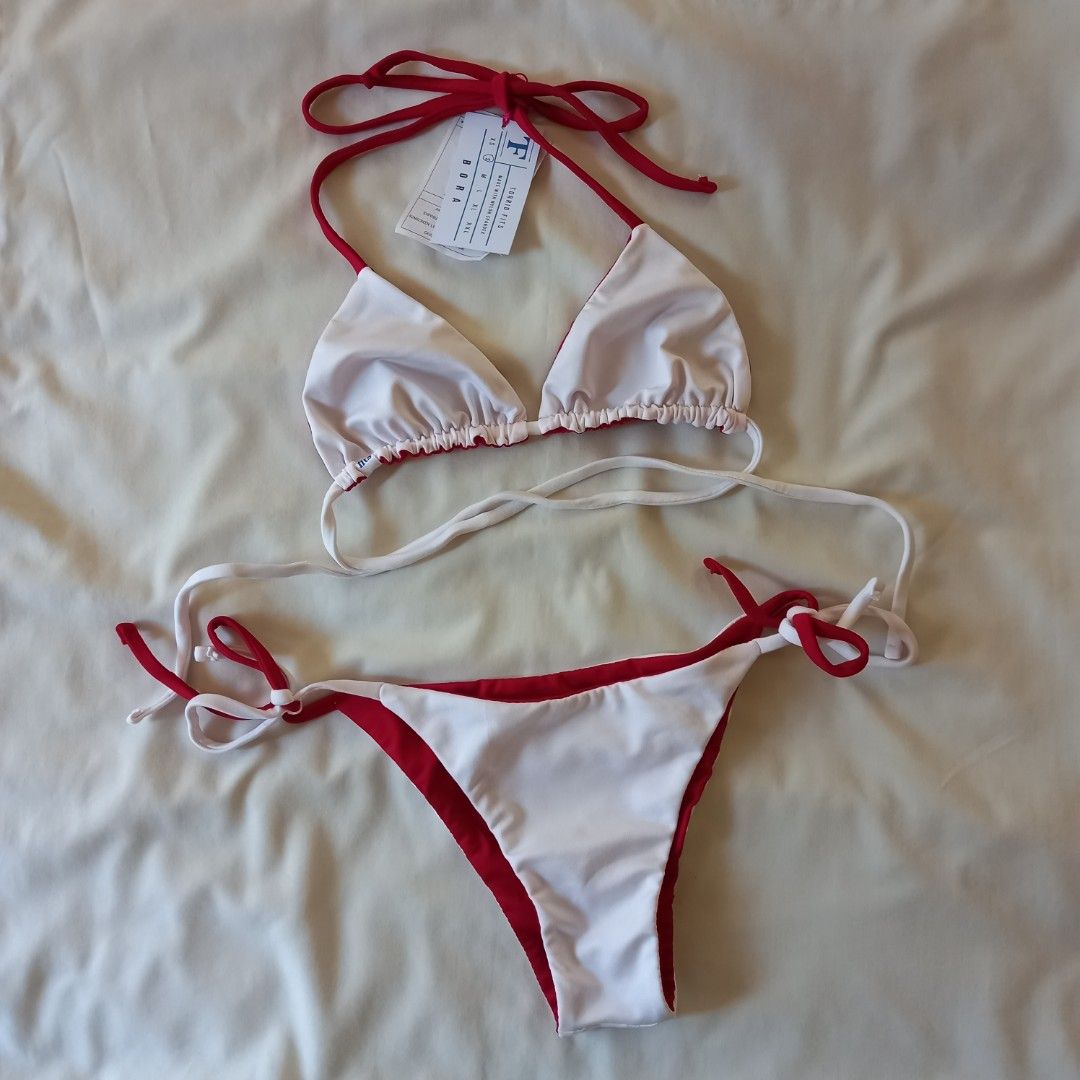 Torrid Fits Reversible Bora (Classic Triangle String Bikini) on Carousell