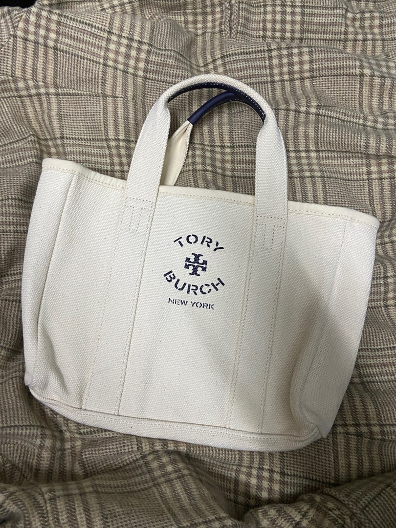 Tory Burch Small Tote in Cream (Authentic), Women's Fashion, Bags ...