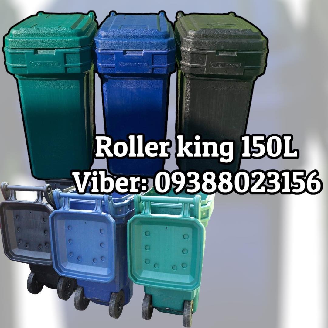 TRASH BIN ROLLER KING, Furniture & Home Living, Cleaning & Homecare ...