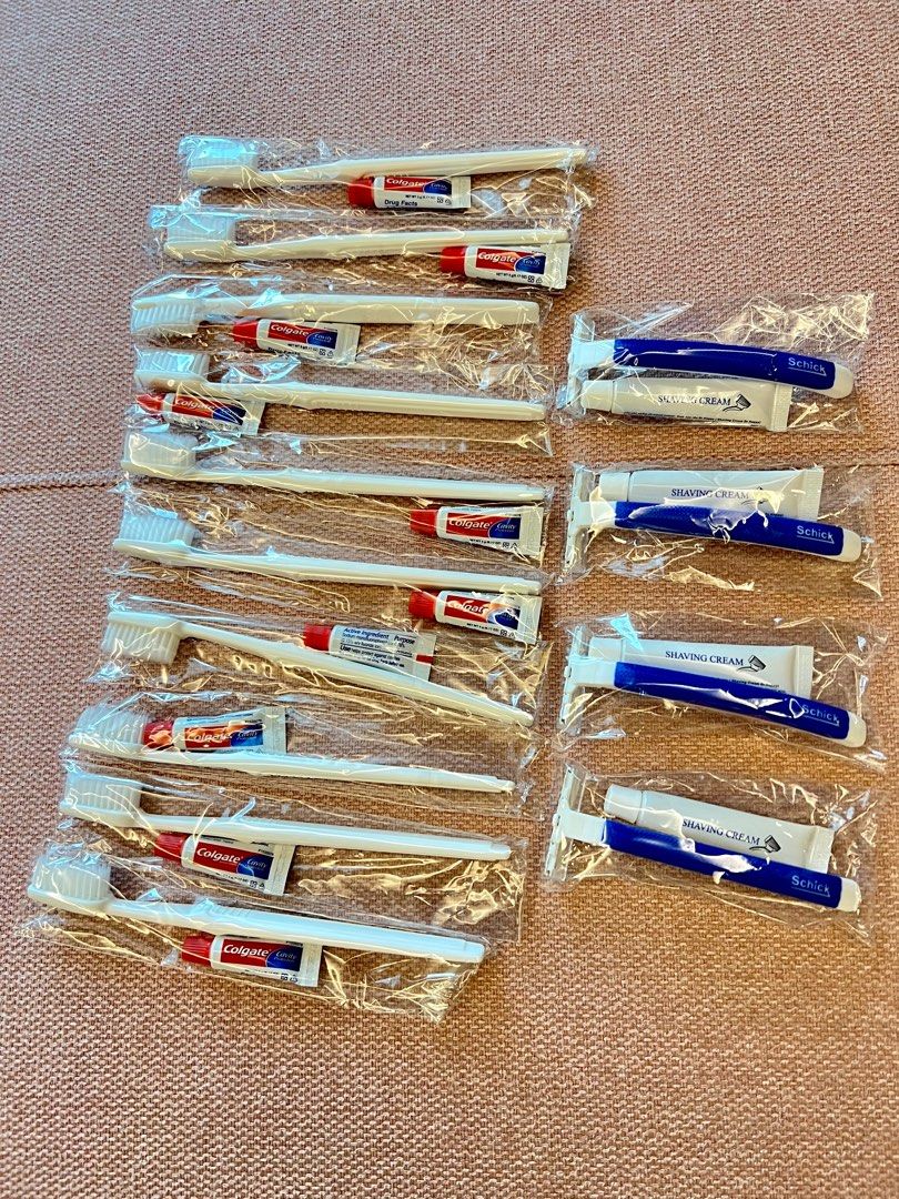 Travel oral kit + men shaving kit set, Beauty & Personal Care, Oral ...