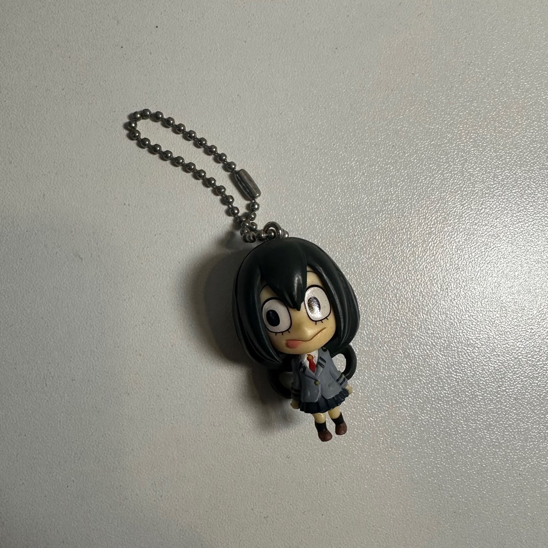 Tsuyu gashapon keychain my hero academia mha, Hobbies & Toys ...