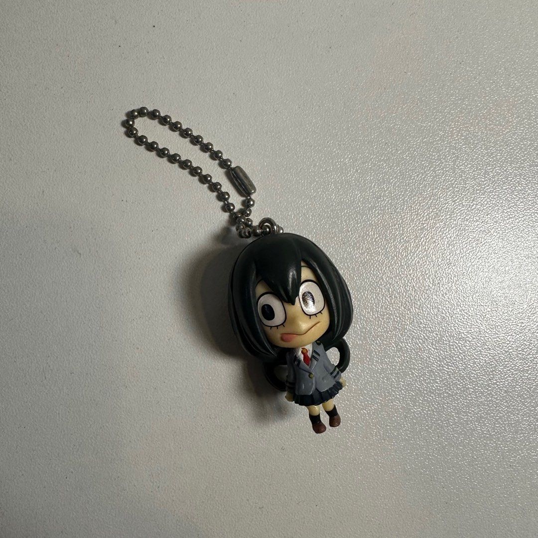 Tsuyu gashapon keychain my hero academia mha, Hobbies & Toys ...