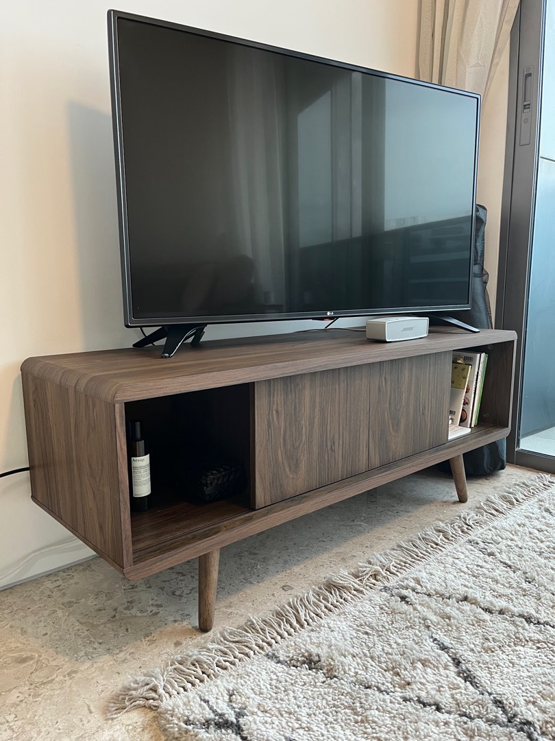 TV Console in Walnut, Furniture & Home Living, Furniture, TV Consoles ...