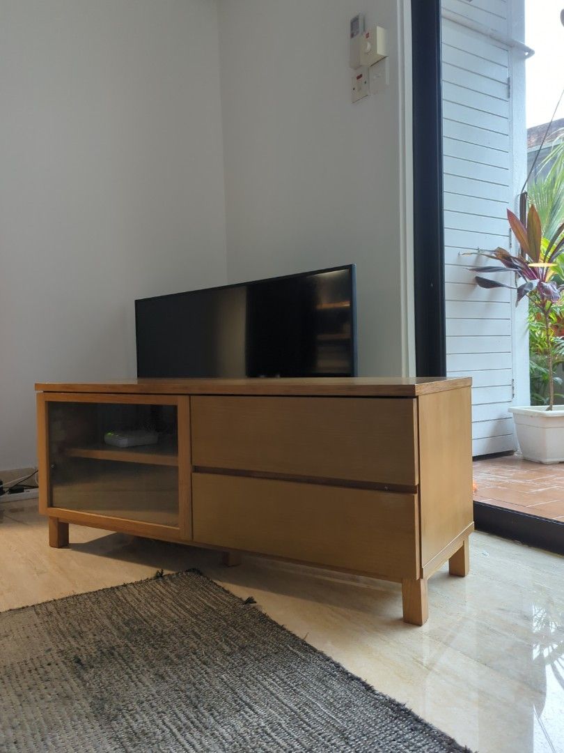 TV console wood (MUJI), Furniture & Home Living, Furniture, TV Consoles ...