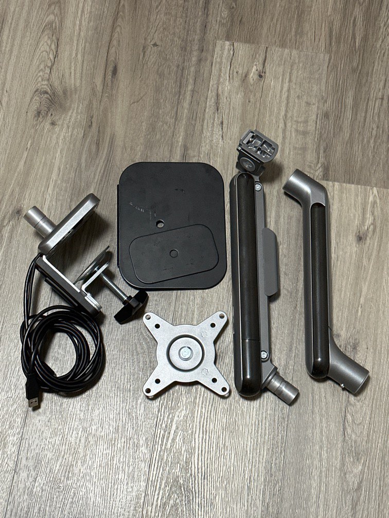 ULTi Flex Pro Single Monitor Arm T32 + Reinforcement Plate for Monitor ...