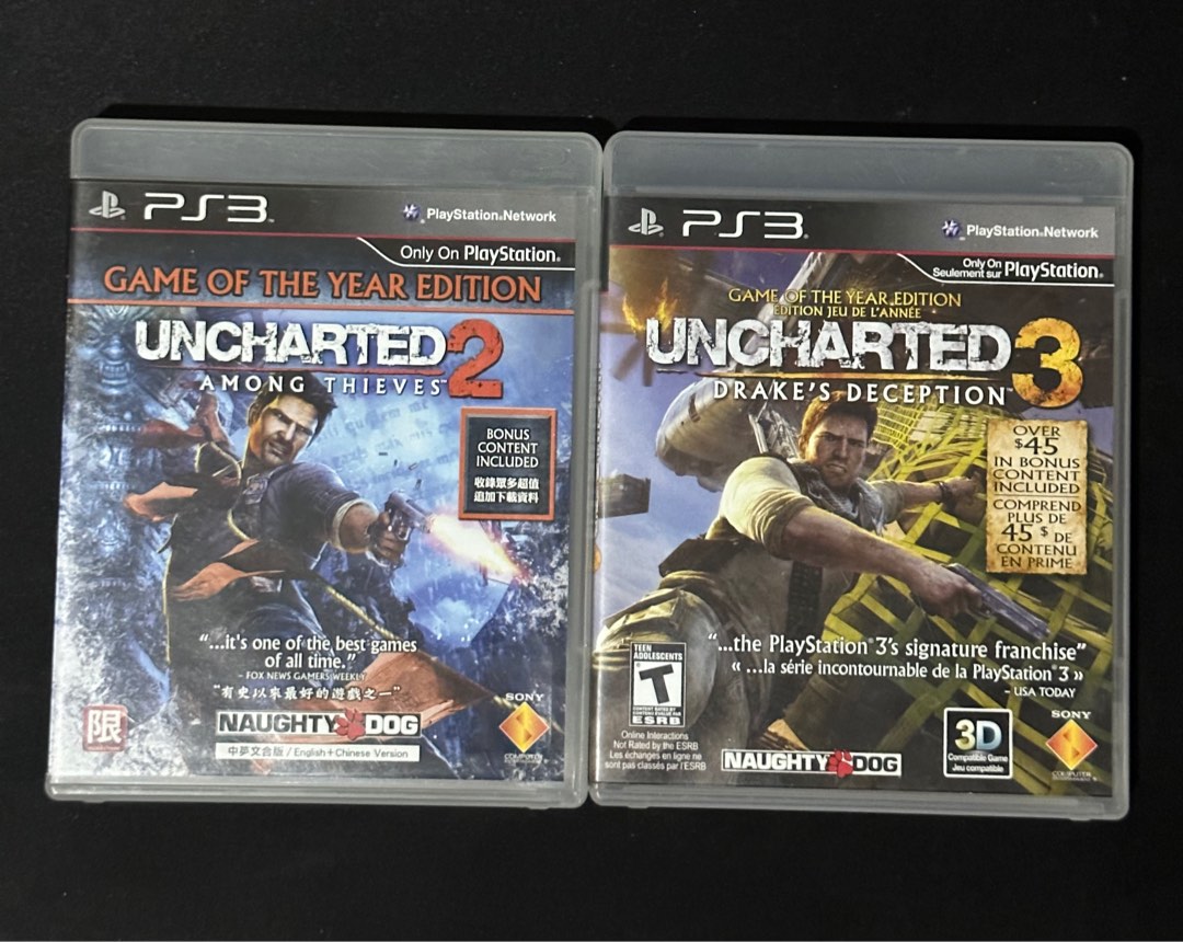 Uncharted Bundle PS3, Video Gaming, Video Games, PlayStation on Carousell