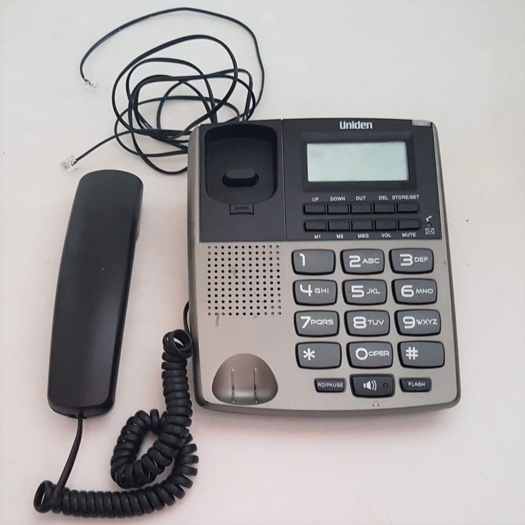Uniden Telephone Model AS7402, Uniden Corded Landline Phone with Caller ...